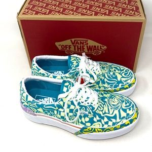 Vans | Shoes | Vans Era Stacked Platform Low Top Blue Canvas Womens ...